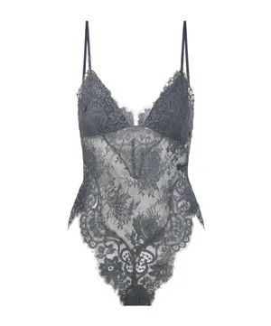 Zimmermann Lace Teddy Top - Gray