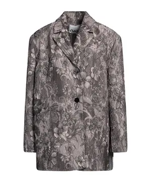 GANNI Floral-print Full-length Jacket