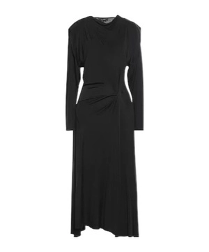 Isabel Marant Étoile Midi Dress With Asymmetrical Hem And Draped Neckline