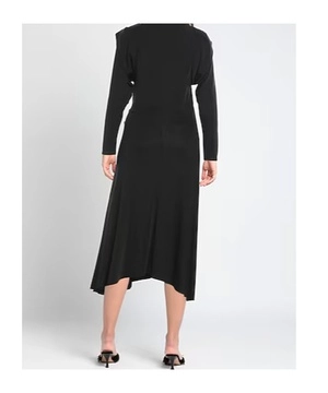Isabel Marant Étoile Midi Dress With Asymmetrical Hem And Draped Neckline