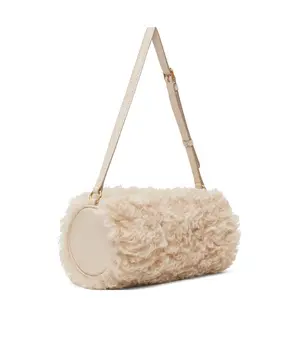 Stella McCartney Cylindrical Logo Shoulder Bag - Nude