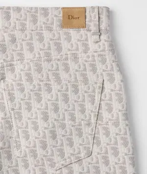 Dior Regular-fit Jeans With Oblique Motif