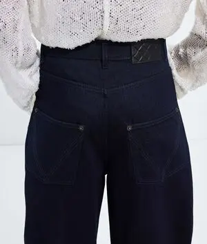 Bottega Veneta Dark Indigo Wide Leg Jeans