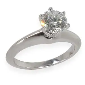 Tiffany & Co. 0.88 Ct Round Brilliant Diamond Engagement Ring