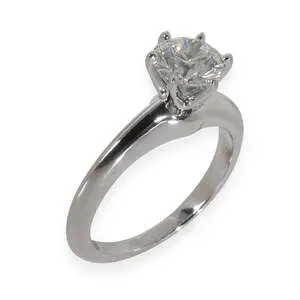 Tiffany & Co. 0.88 Ct Round Brilliant Diamond Engagement Ring