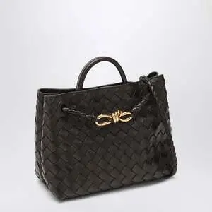 Bottega Veneta Small Woven Leather Bag - Brown