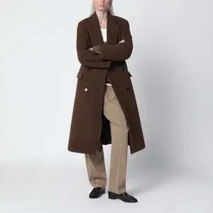 THE ROW Bamira Mélange Coat In Virgin Wool