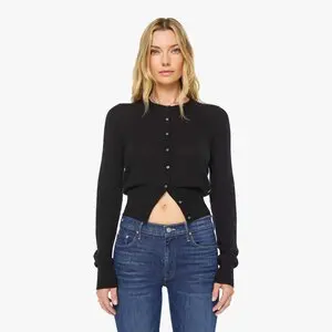 Eterne Reese Cashmere Cardigan - Black