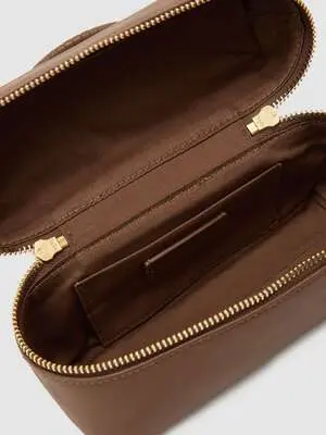 REISS Ines Leather Vanity Crossbody Bag