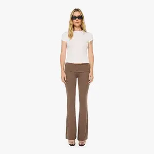 Eterne Foldover Flare Pants Mushroom