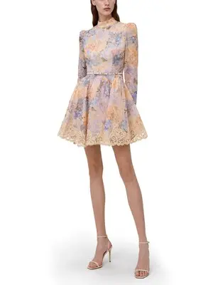 Zimmermann Mini Abito Con Inserti Valiant