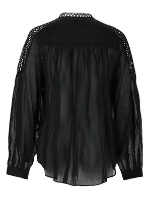 MARANT ETOILE Blusa "polda" Plissettata In Misto Lino