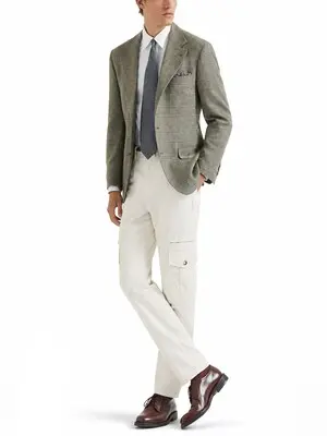 Brunello Cucinelli Giacca Monopetto In Lana - Grey