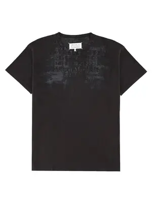 MAISON MARGIELA T-shirt Con Stampa - Black