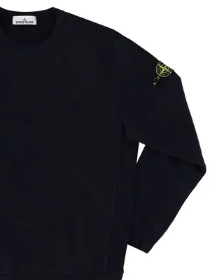 Stone Island Felpa Con Patch Logo