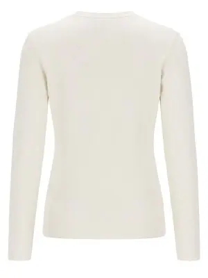 Max Mara Maglia In Filato Di Lana Con Logo A Rilievo