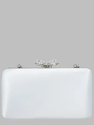 SELF-PORTRAIT Clutch Blu In Raso