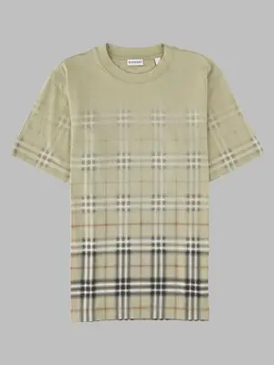 Burberry T-shirt Con Stampa Check