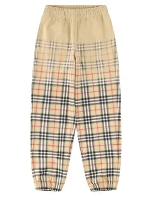 Burberry Pantalone Track Con Stampa Check - Multicolour