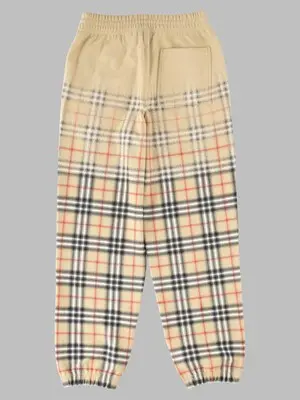 Burberry Pantalone Track Con Stampa Check