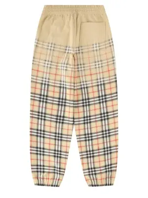 Burberry Pantalone Track Con Stampa Check