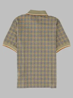 Burberry Polo In Misto Cotone Check