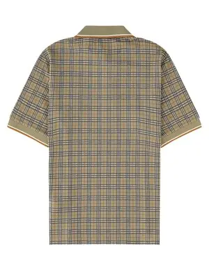 Burberry Polo In Misto Cotone Check
