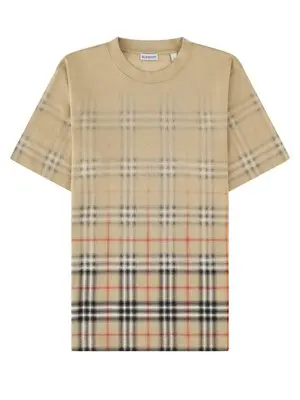 Burberry T-shirt Con Stampa Check