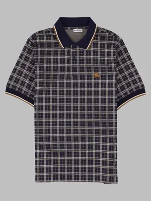 Burberry Polo In Misto Cotone Check