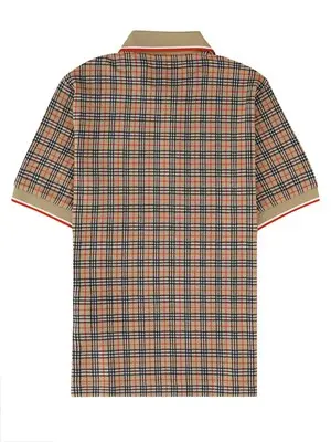 Burberry Polo In Misto Cotone Check