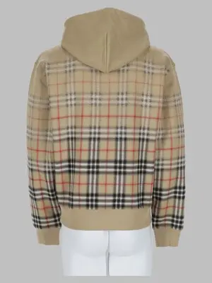 Burberry Felpa Con Stampa Check