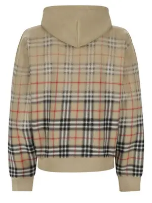 Burberry Felpa Con Stampa Check
