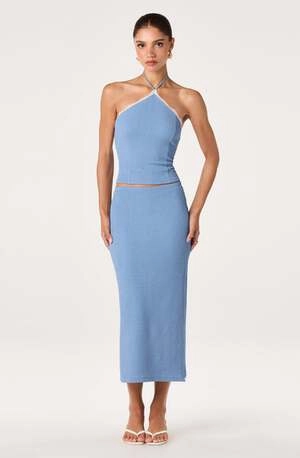 Astr The Label Milana Knit Midi Skirt