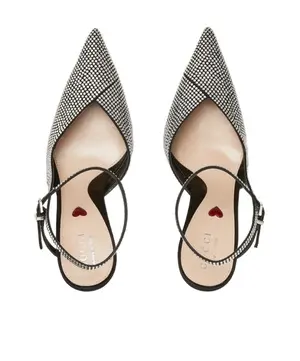 Gucci 105mm Crystal-embellished Slingback Pumps