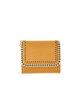 Stella McCartney Falabella Tri-fold Wallet - Brown