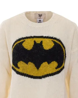 ANIYE BY Batman Motif Knit Sweater