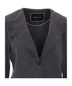 Fabiana Filippi Long Sleeve Hooded Blazer