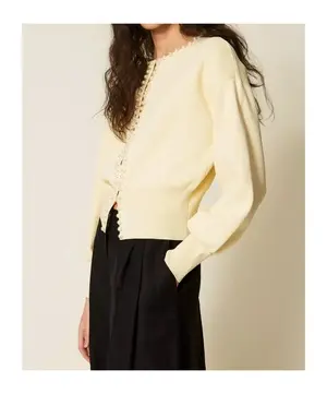 TWINSET Pearl Embellished Cardigan