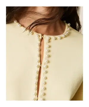TWINSET Pearl Embellished Cardigan