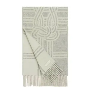 Hermès Cashmere Scarf - White