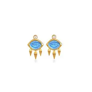 MYRTO KATRAMADOU JEWELLERY Aegean Eye Earrings - Blue