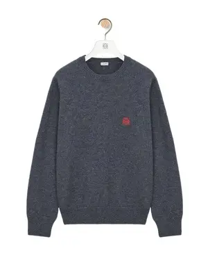 Loewe Wool Sweater With Anagram Embroidery