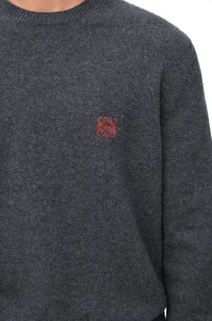 Loewe Wool Sweater With Anagram Embroidery
