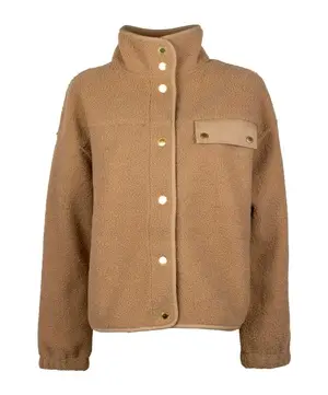 Barbour Stand Collar Fleece Cropped Jacket
