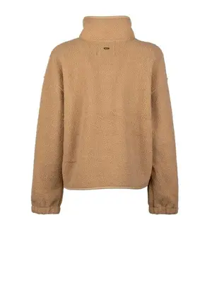Barbour Stand Collar Fleece Cropped Jacket