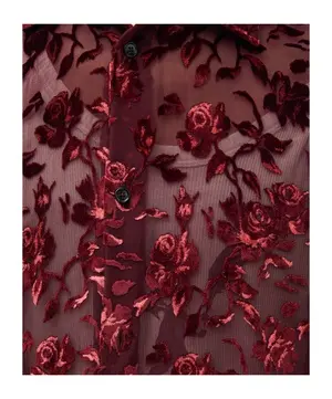 ANN DEMEULEMEESTER Andre Floral-devoré Shirt