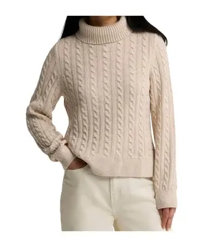 Barbour Cableknit Turtleneck Sweater