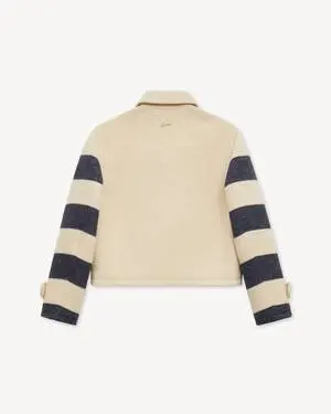 Kenzo Genderless Jacquard Polyamide Wool Blouson Jacket
