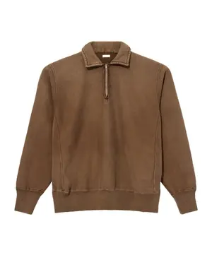 A.PRESSE Retro Half-zip Sweatshirt