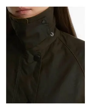 Barbour Corduroy Collar Waxed Cotton Field Jacket